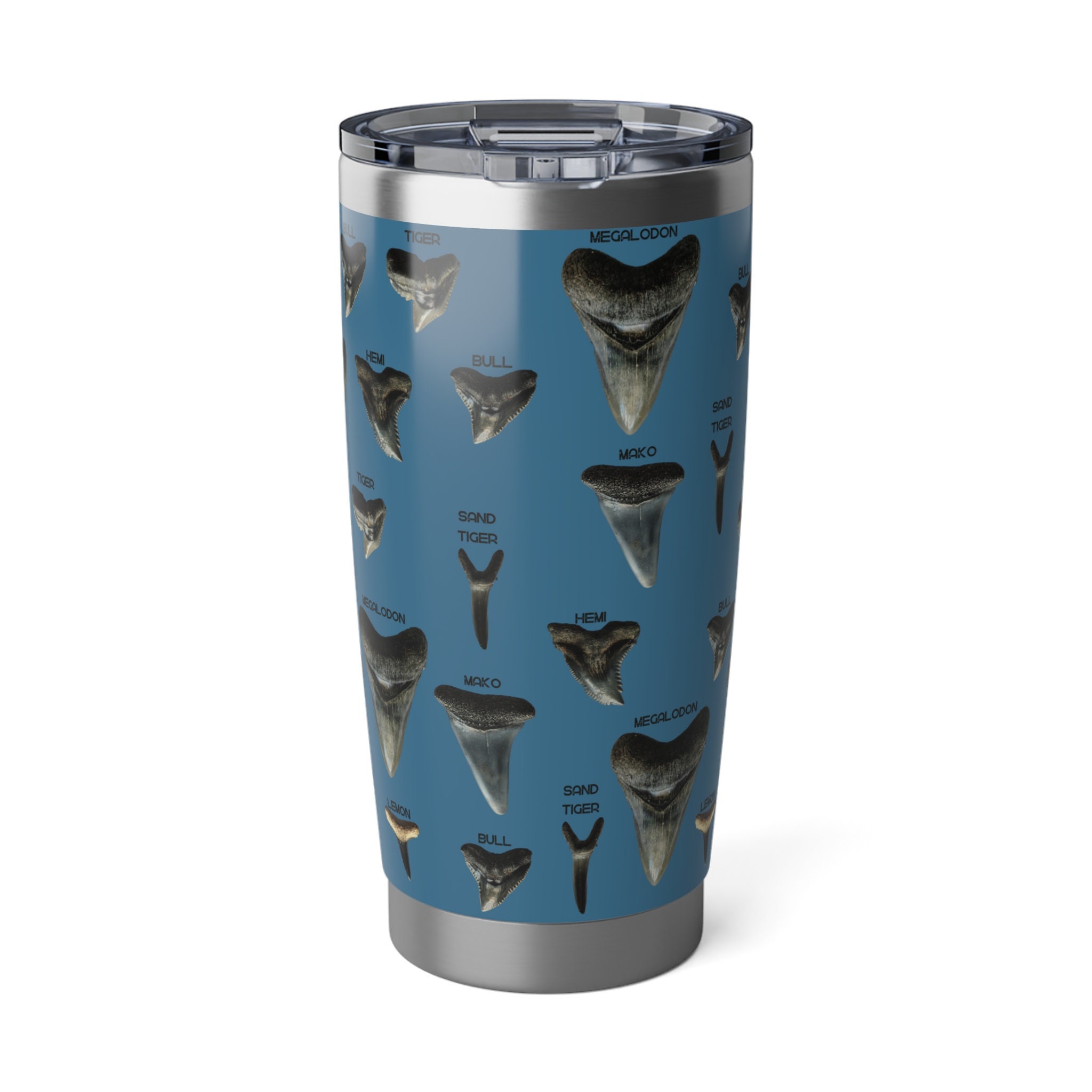 Shark Tooth Identification 20oz Tumbler Shark Teeth - Etsy