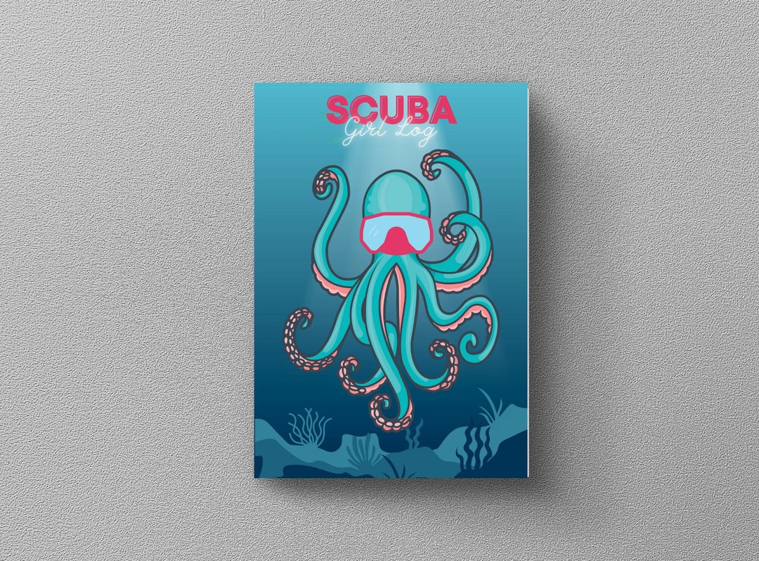 Scuba Girl Dive Log Book for Women, Octopus, Gift for Divers - Etsy