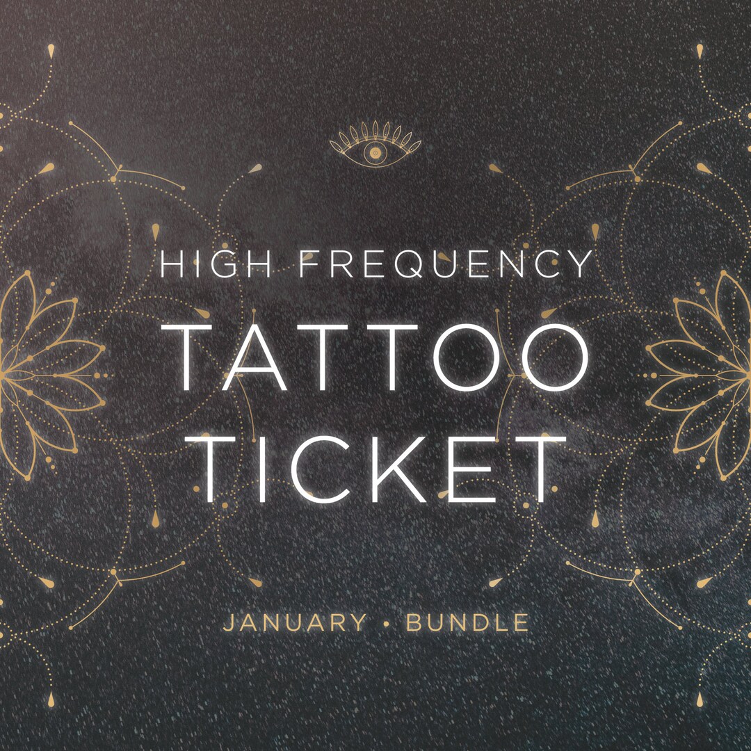 TATTOO TICKET Digital Download Sacred Geometry Light Codes Cosmic High ...