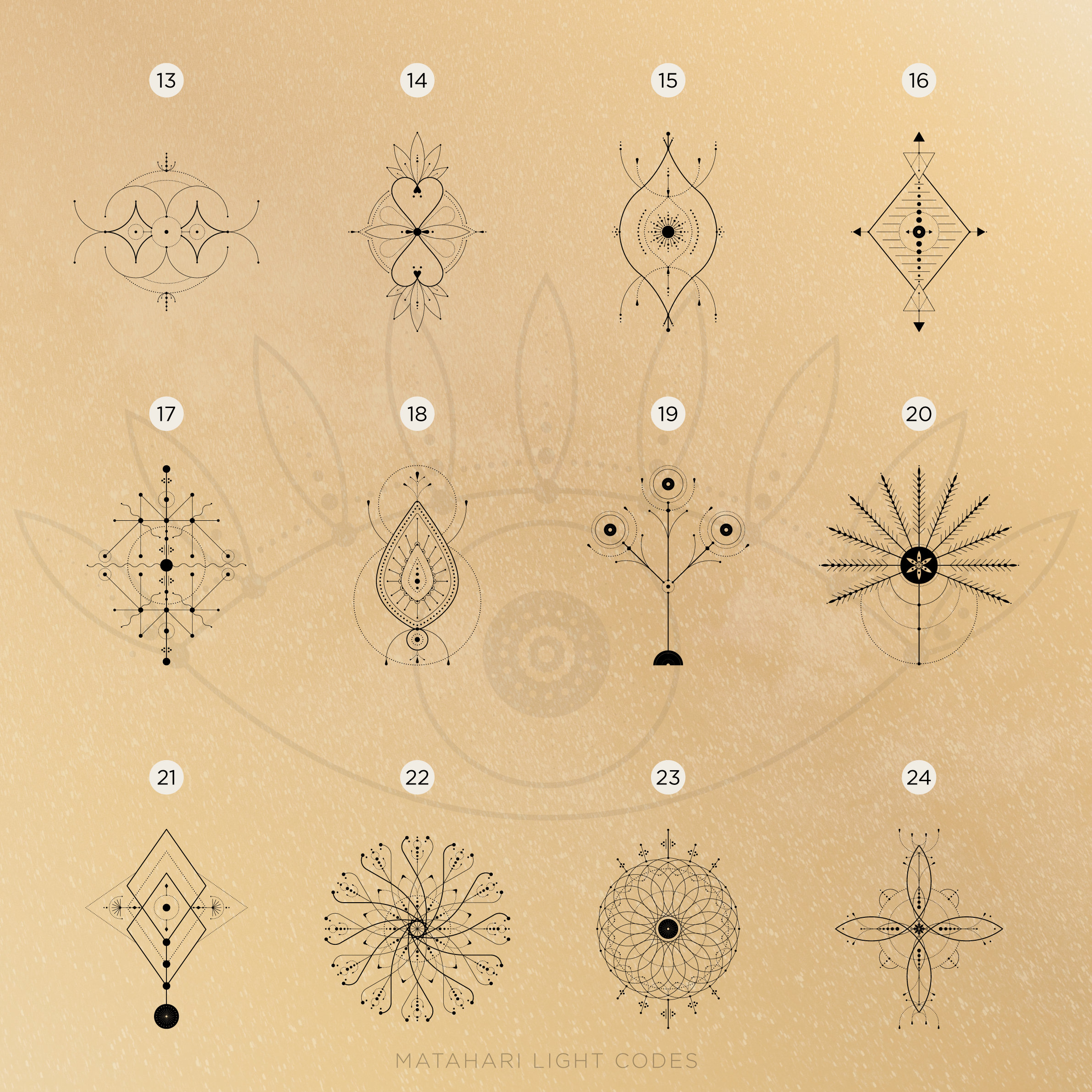 TATTOO TICKET Digital Download Sacred Geometry Light Codes Cosmic High ...