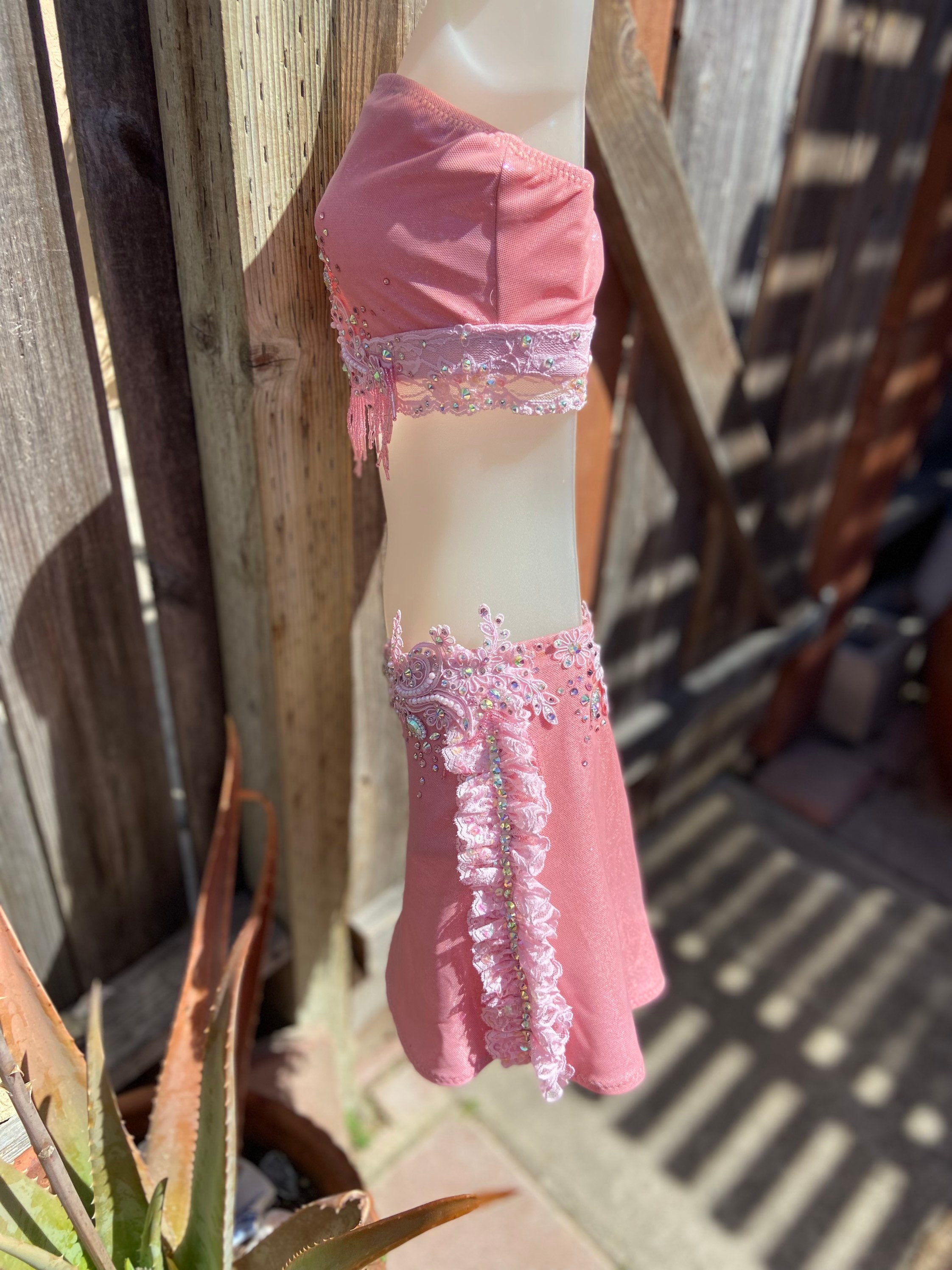 Jazz Costume Sassy Jazz Dance Costume. Custom Jazz Solo Costume. Pink ...