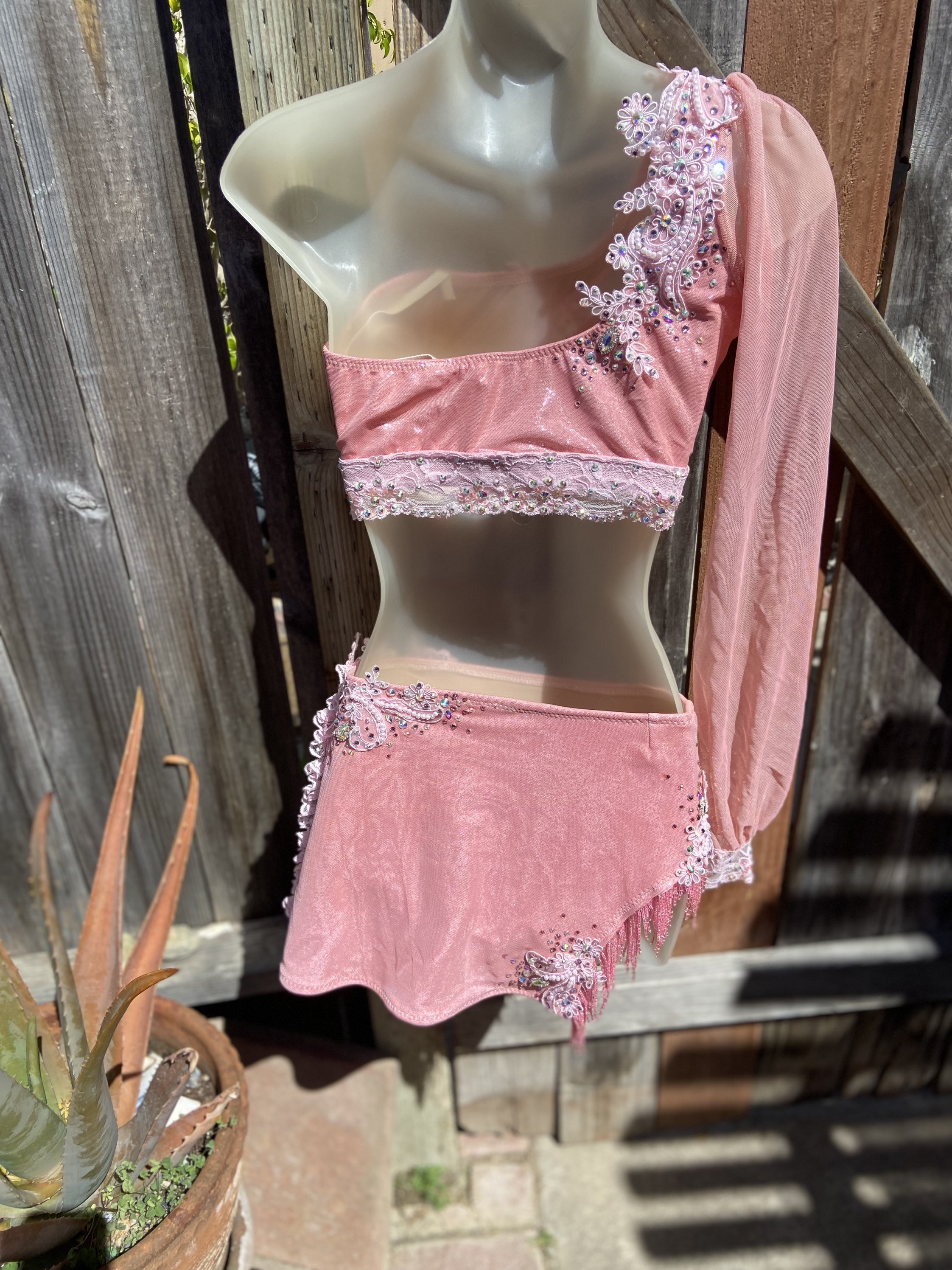 Jazz Costume Sassy Jazz Dance Costume. Custom Jazz Solo Costume. Pink ...