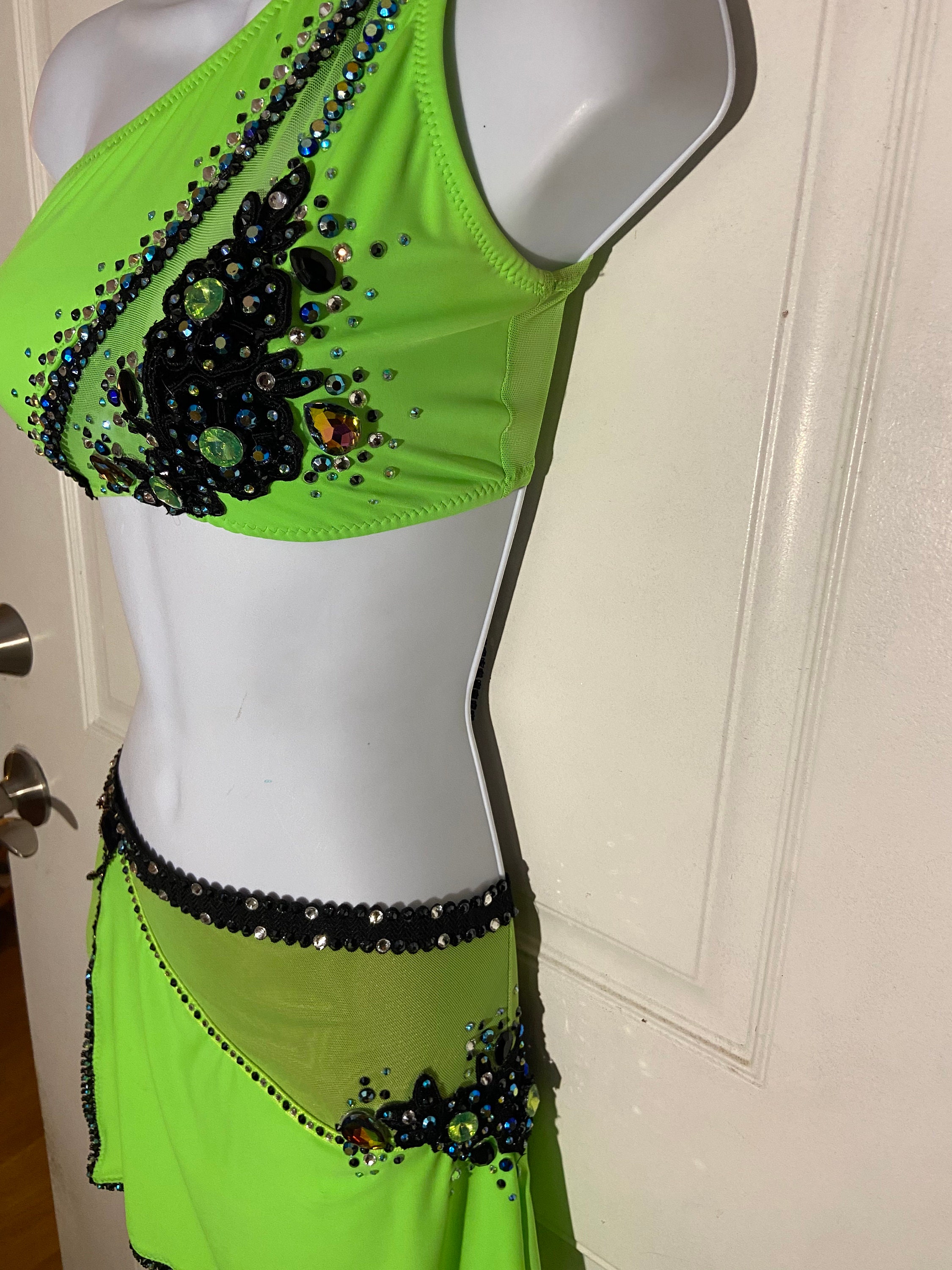 Jazz Costume! Neon Jazz Costume! Custom Solo Costume! Two Piece Jazz ...