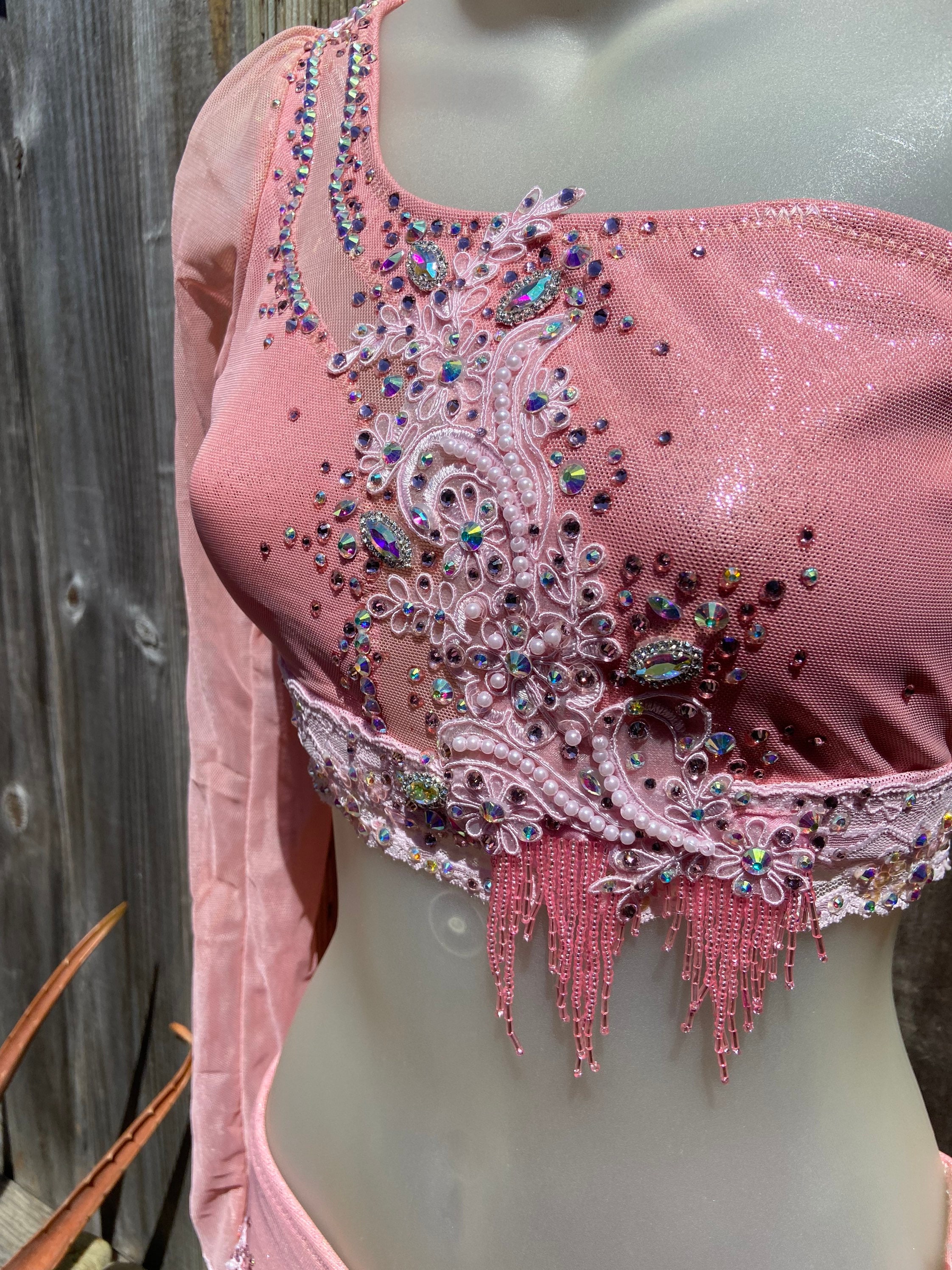 Jazz Costume Sassy Jazz Dance Costume. Custom Jazz Solo Costume. Pink ...