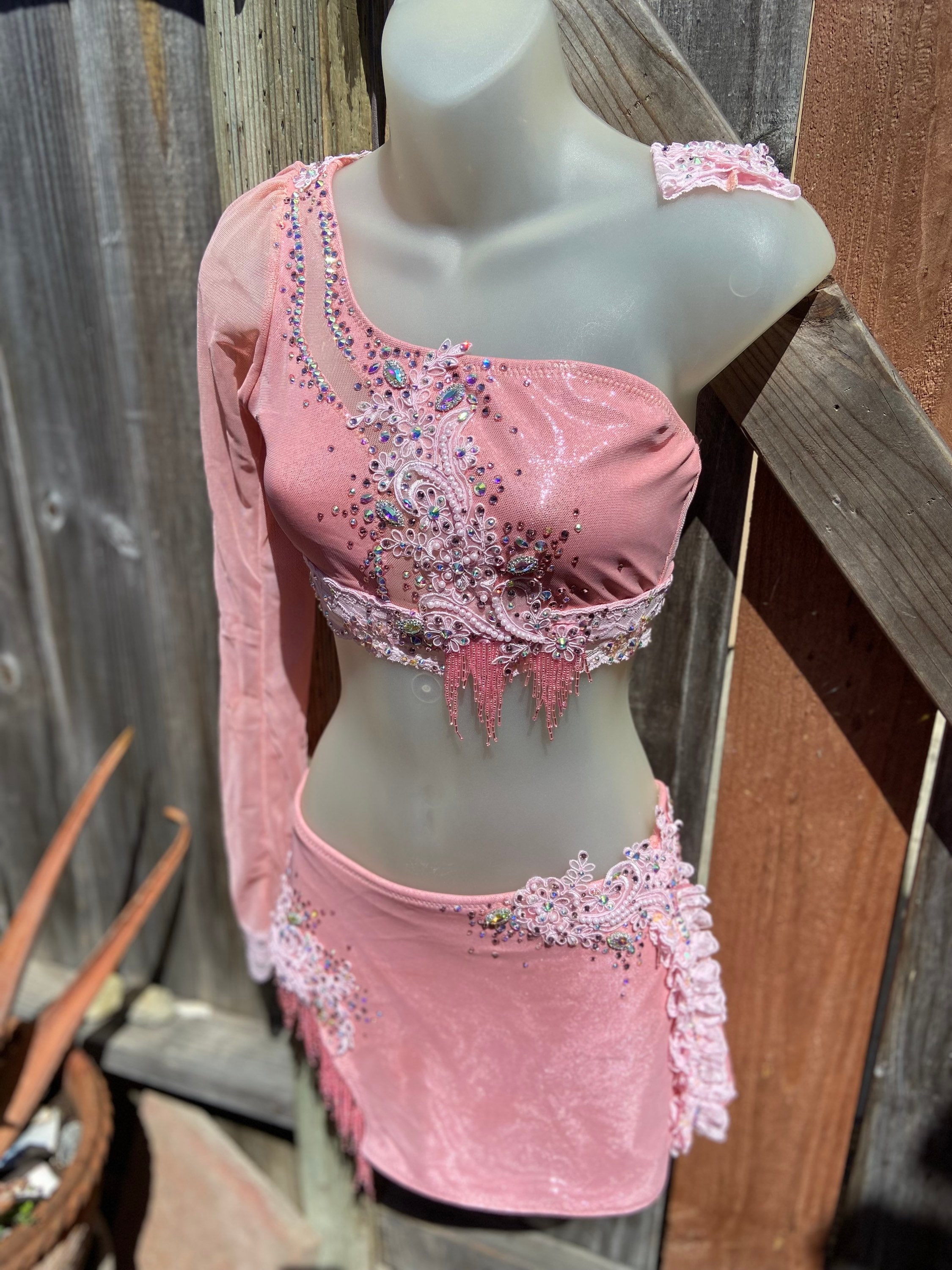 Jazz Costume Sassy Jazz Dance Costume. Custom Jazz Solo Costume. Pink ...