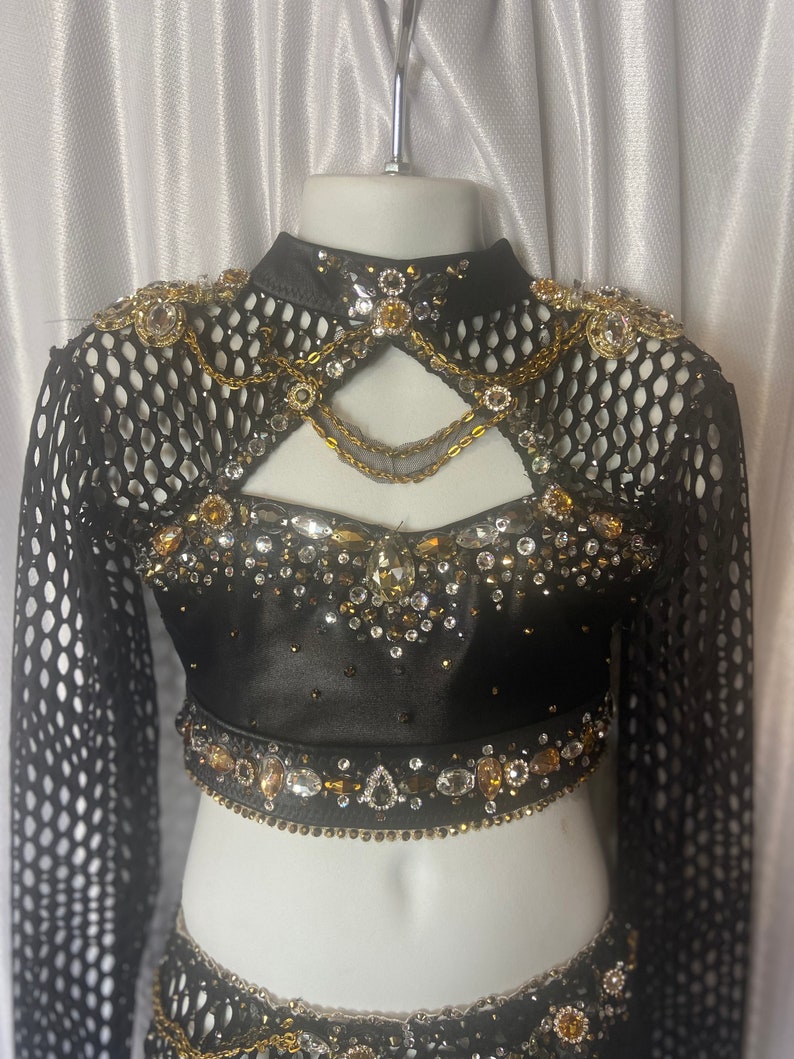 Fierce Jazz Costume. Black Jazz Costume. Two Piece Jazz Solo Costume ...