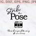 Strike a Pose Sign, Wedding Photo Sign SVG, Wedding Reception Photo ...