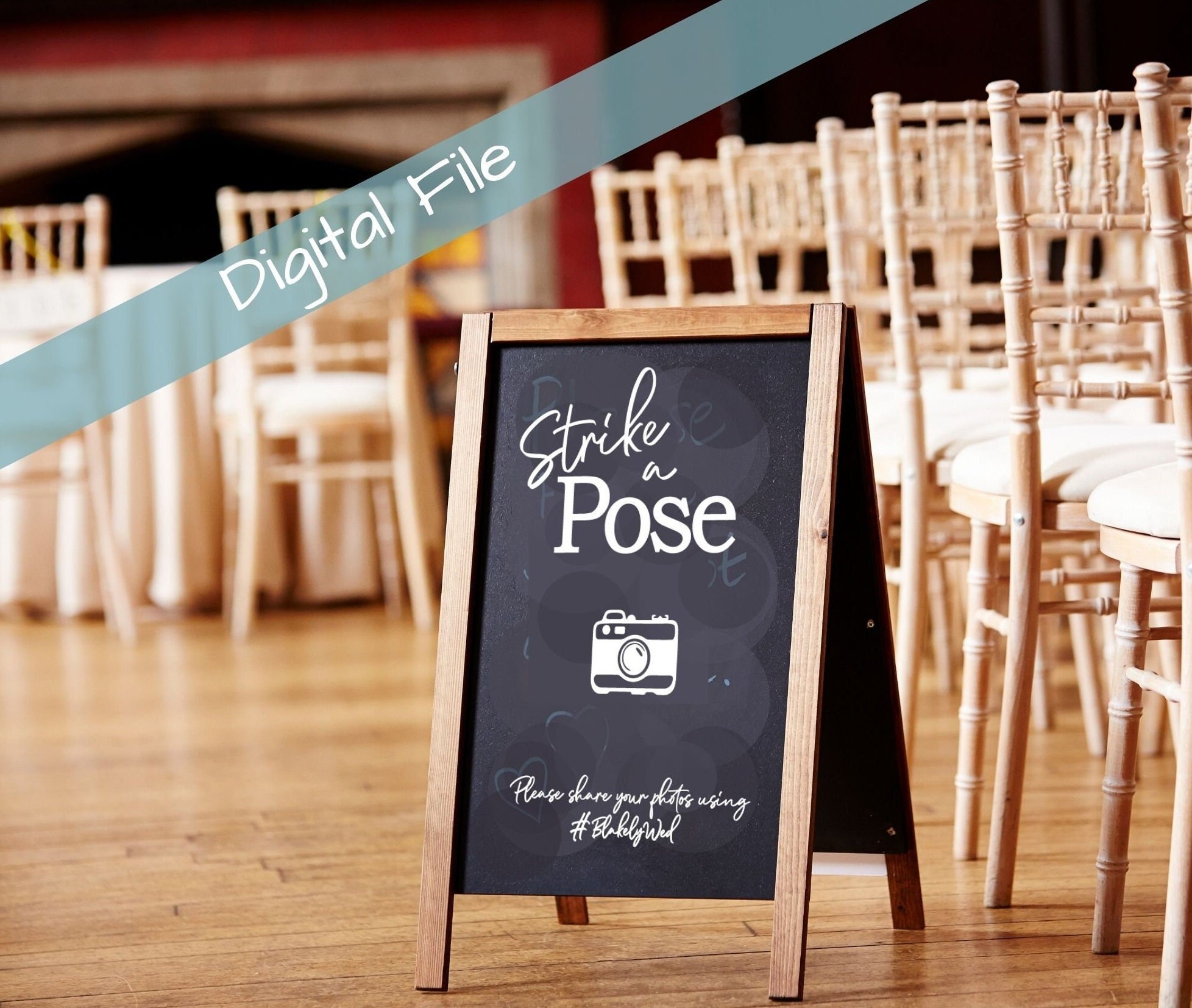 Strike a Pose Sign, Wedding Photo Sign SVG, Wedding Reception Photo ...