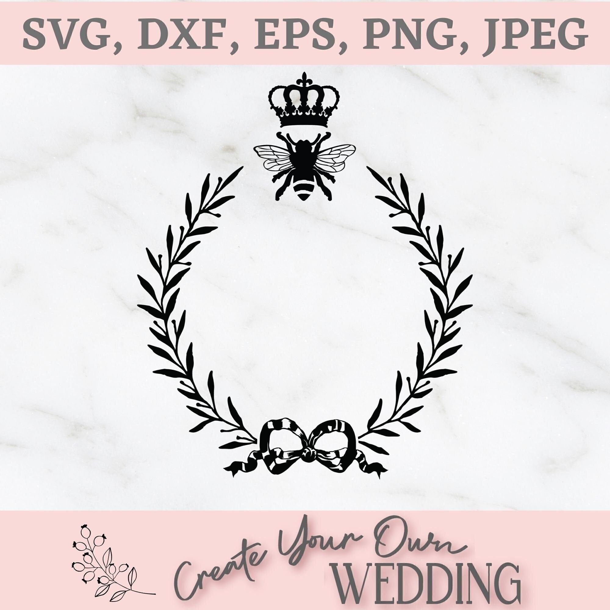 Monogram Frame SVG, Wedding Logo SVG, Wedding Monogram Frame SVG ...