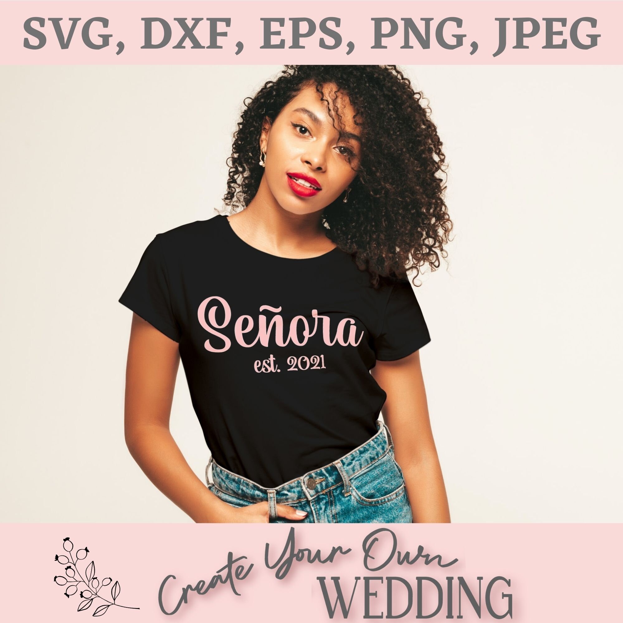 Señor Señora SVG Boda SVG Latina Wedding SVG Mexicana - Etsy