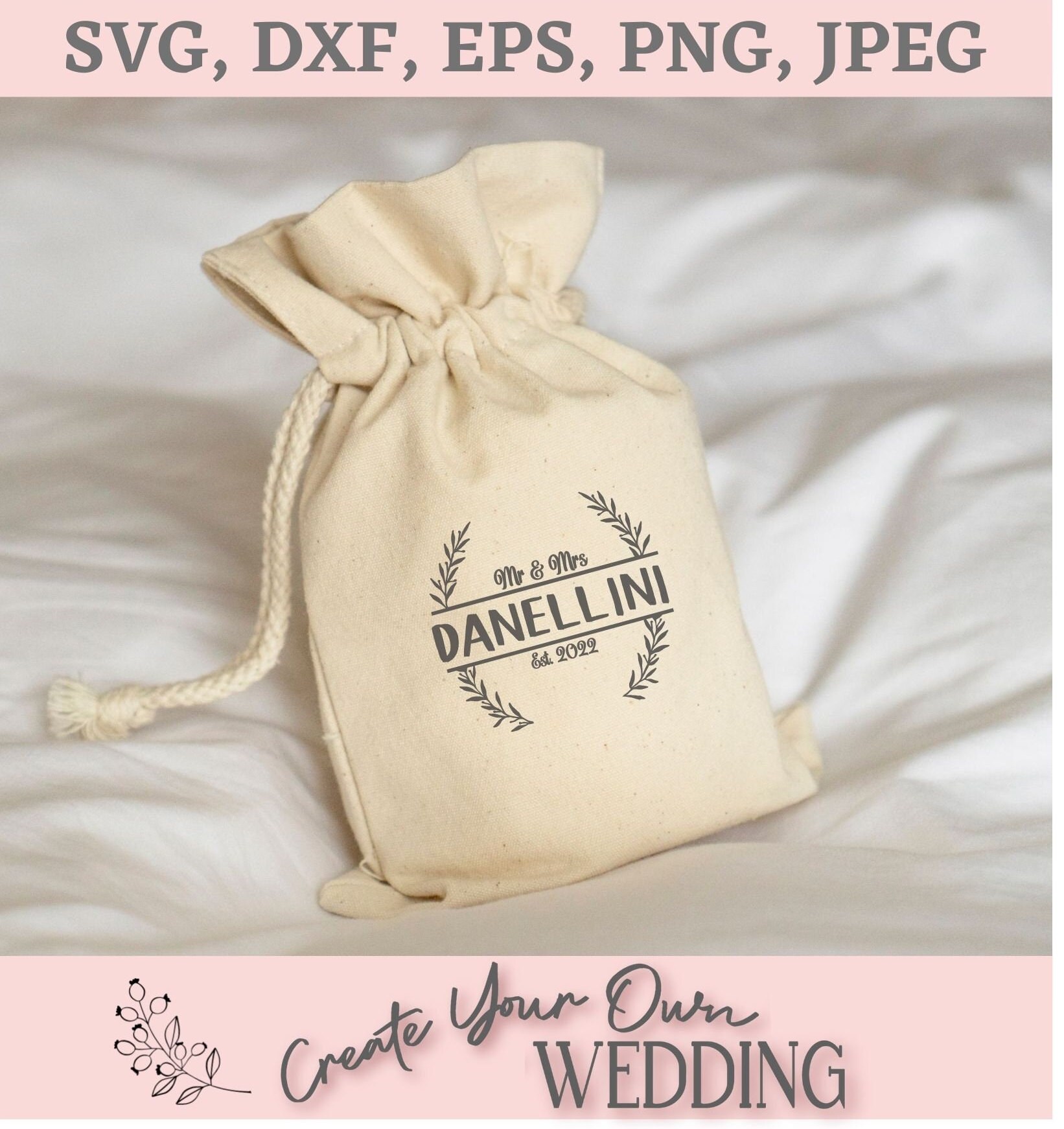 Wedding Wreath SVG Family Name SVG Monogram Wreath Wedding - Etsy