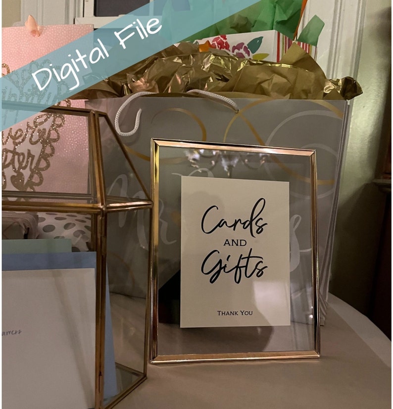 Cards & Gifts Wedding Sign SVG, Gift Table Sign SVG, Printable Gifts ...