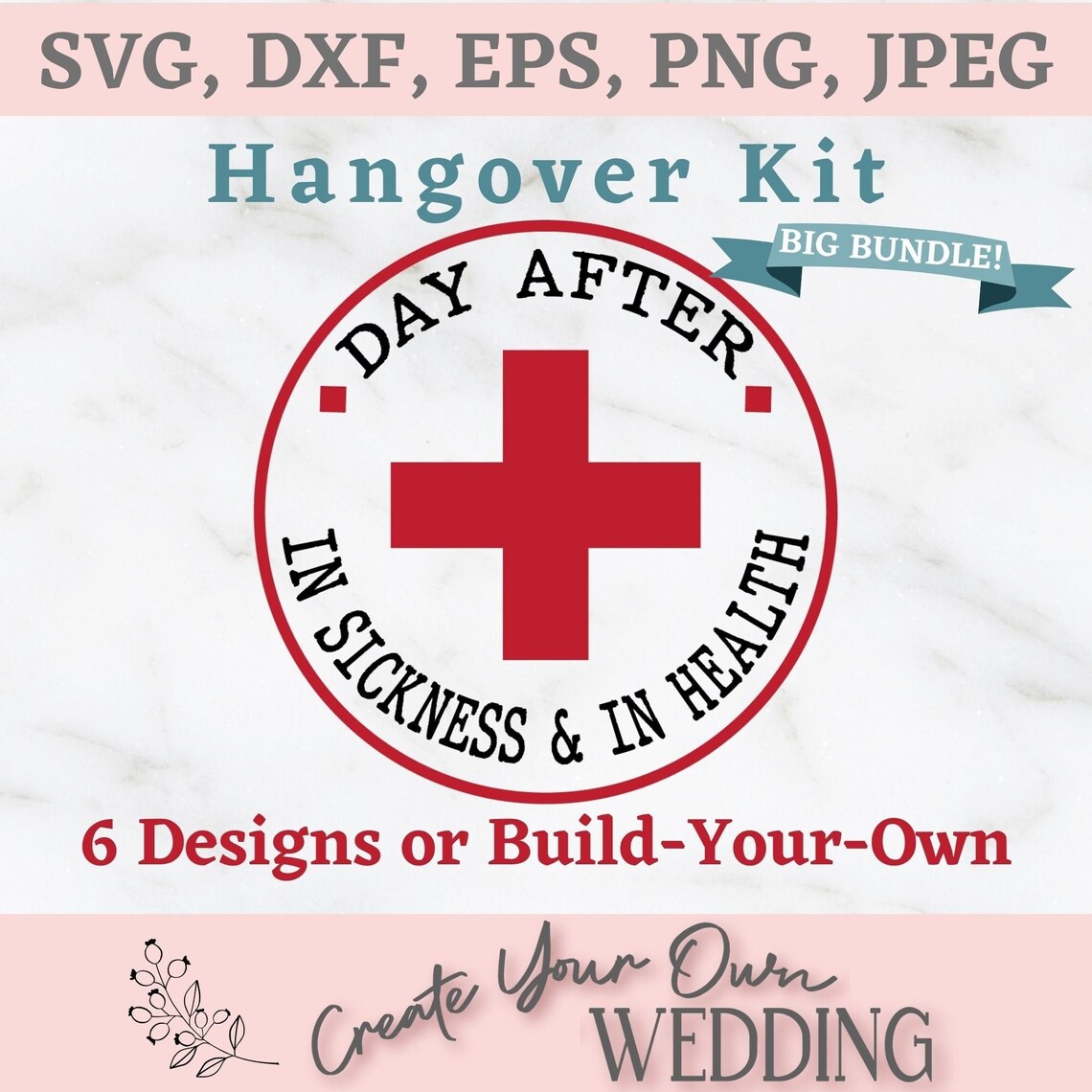 Hangover Kit SVG Wedding Survival Kit Day After SVG Favor - Etsy Canada
