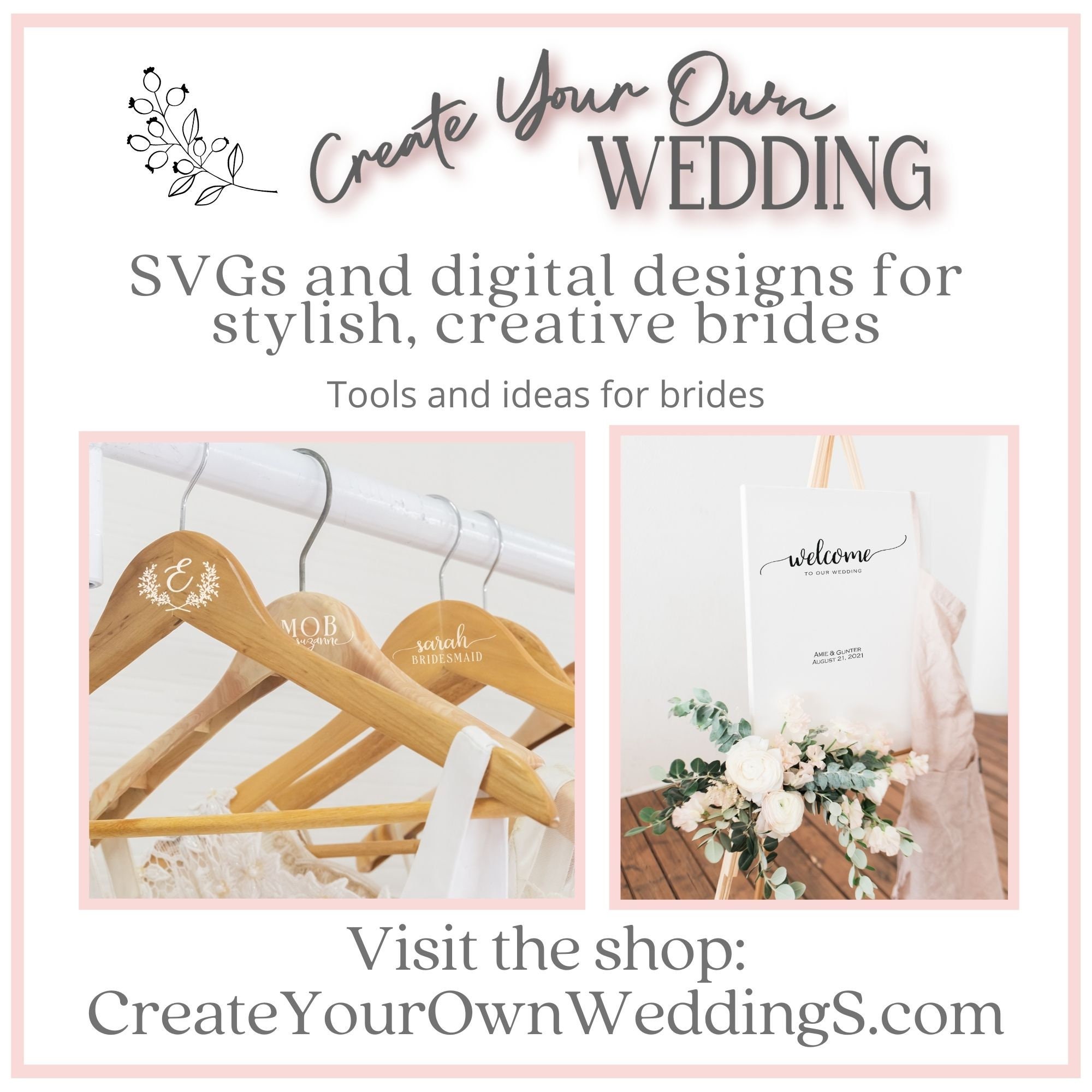 Monogram Frame SVG, Wedding Logo SVG, Wedding Monogram Frame SVG ...