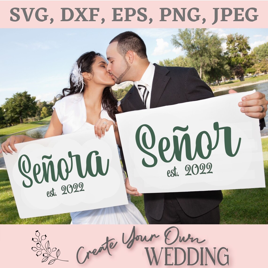 Señor Señora SVG Boda SVG Latina Wedding SVG Mexicana - Etsy