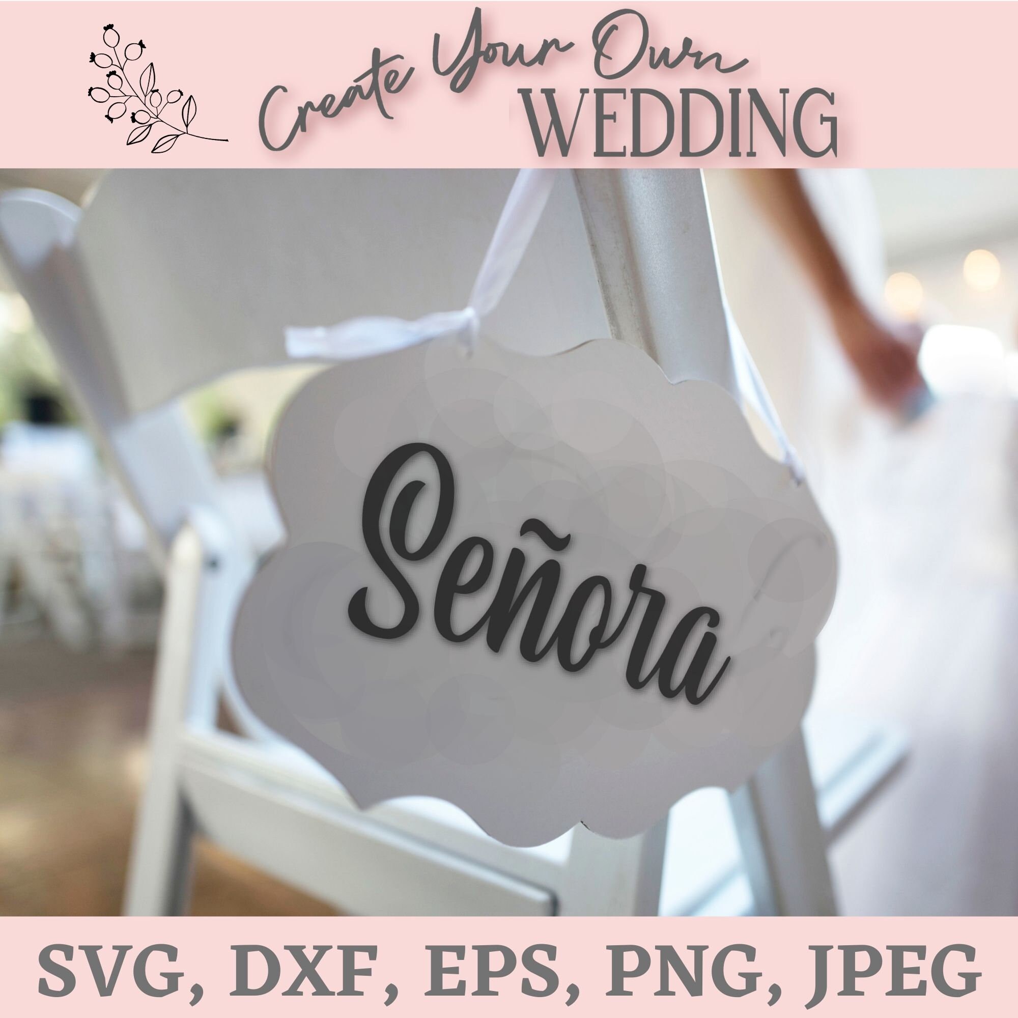 Señor Señora SVG Boda SVG Latina Wedding SVG Mexicana - Etsy