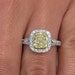 Fancy Yellow Moissanite Engagement Ring 14k Rose Gold Ring - Etsy