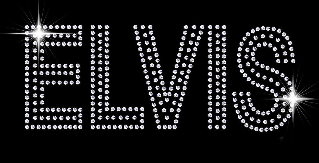 Elvis Diamonte Rhinestone Iron on Transfer: Rock N Roll Fashion - Etsy