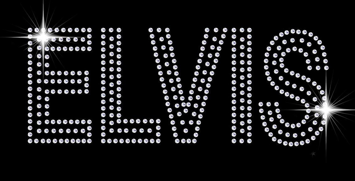 Elvis Sparkling Diamonte Rhinestone Iron on Ready-made - Etsy