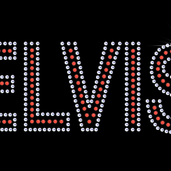 Elvis Rhinestone Template - Etsy