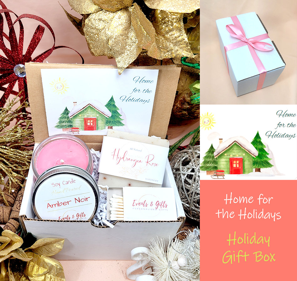 Home for the Holidays - Holiday Gift Box - Etsy