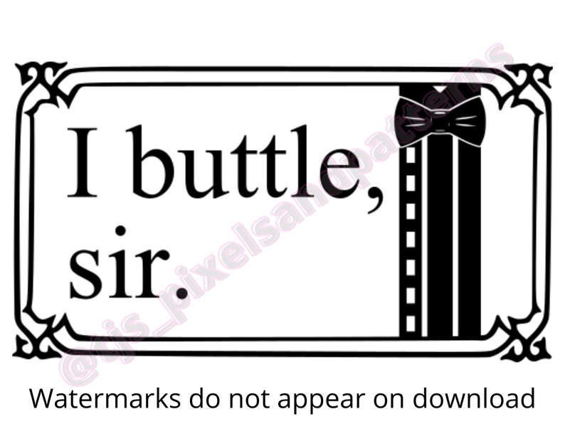 Clue "i Buttle Sir" Movie Sign - Etsy