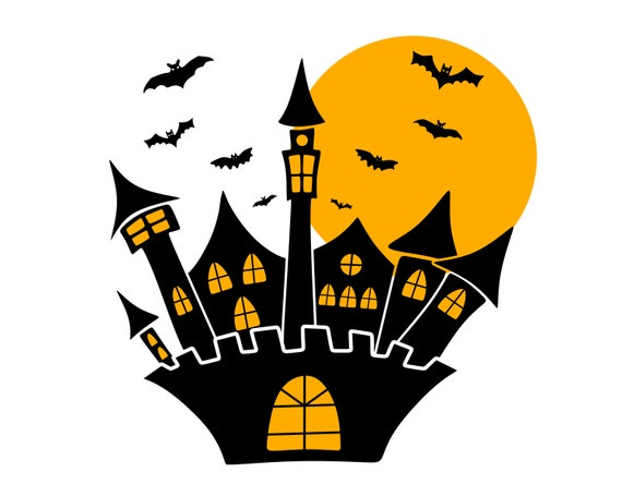 Halloween Castle Svg Haunted House Svg Halloween Shirt Svg - Etsy