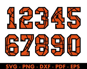 Basketball Numbers - Etsy