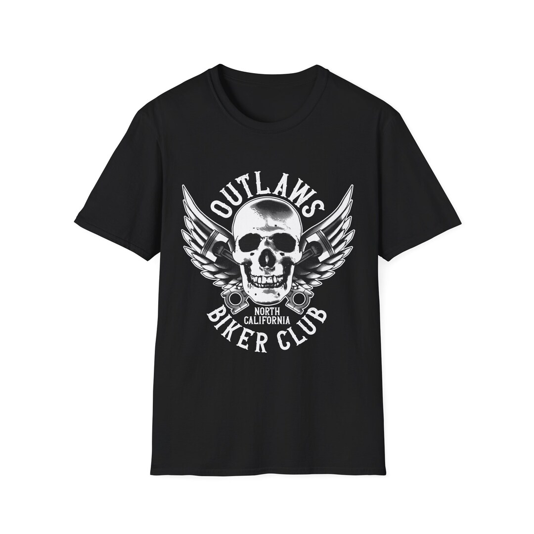 Outlaws Biker Club Unisex Softstyle T-shirt - Etsy
