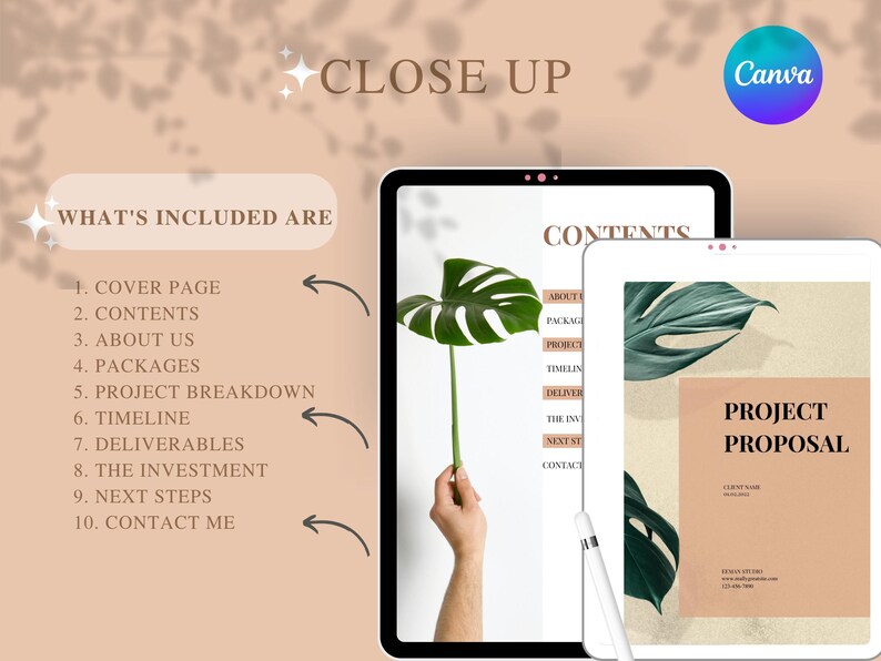 Editable Project Proposal Template | Customizable in Canva for ...
