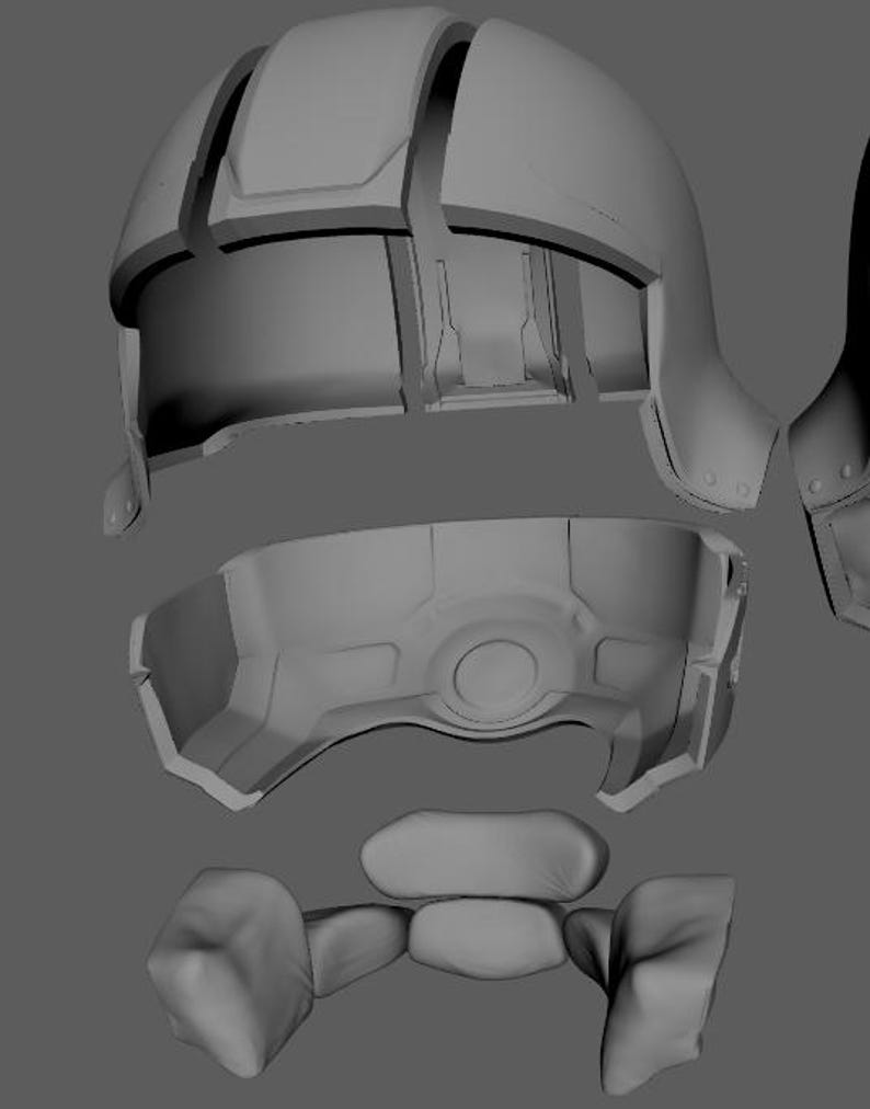 Helldiver Soldier Helmet STL – 3D Printing File for Costume - Etsy