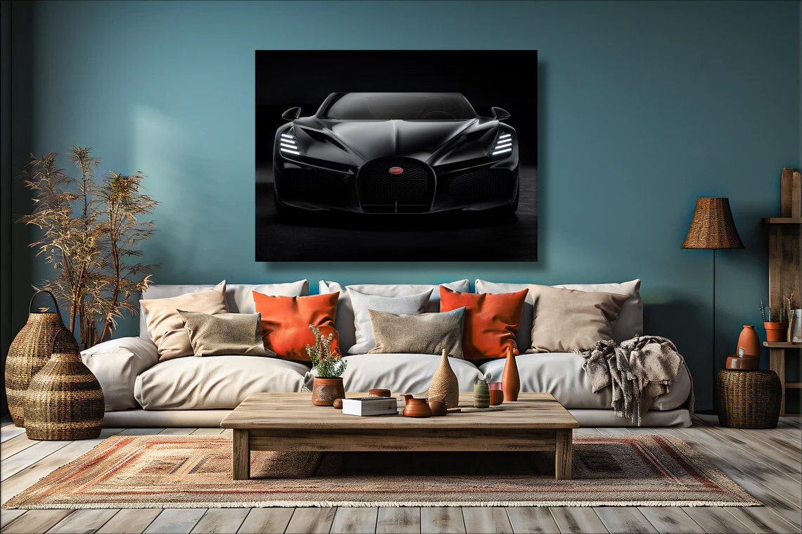Bugatti Mistral Sports Car Canvas Wall Decor bugatti Car Art Canvas ...