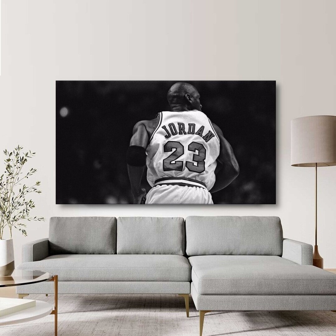 NBA Chicago Bulls Michael Jordan Canvas Wall Decor - Etsy