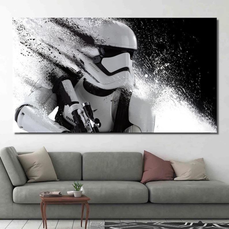 Starwars Stormtrooper Canvas Wall Decor movies Art Canvas Wall Art ...