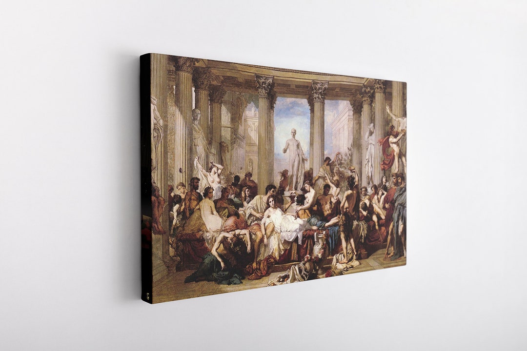 The Romans in Their Decadence, Elitizm Art Canvas Print, Renaissance ...
