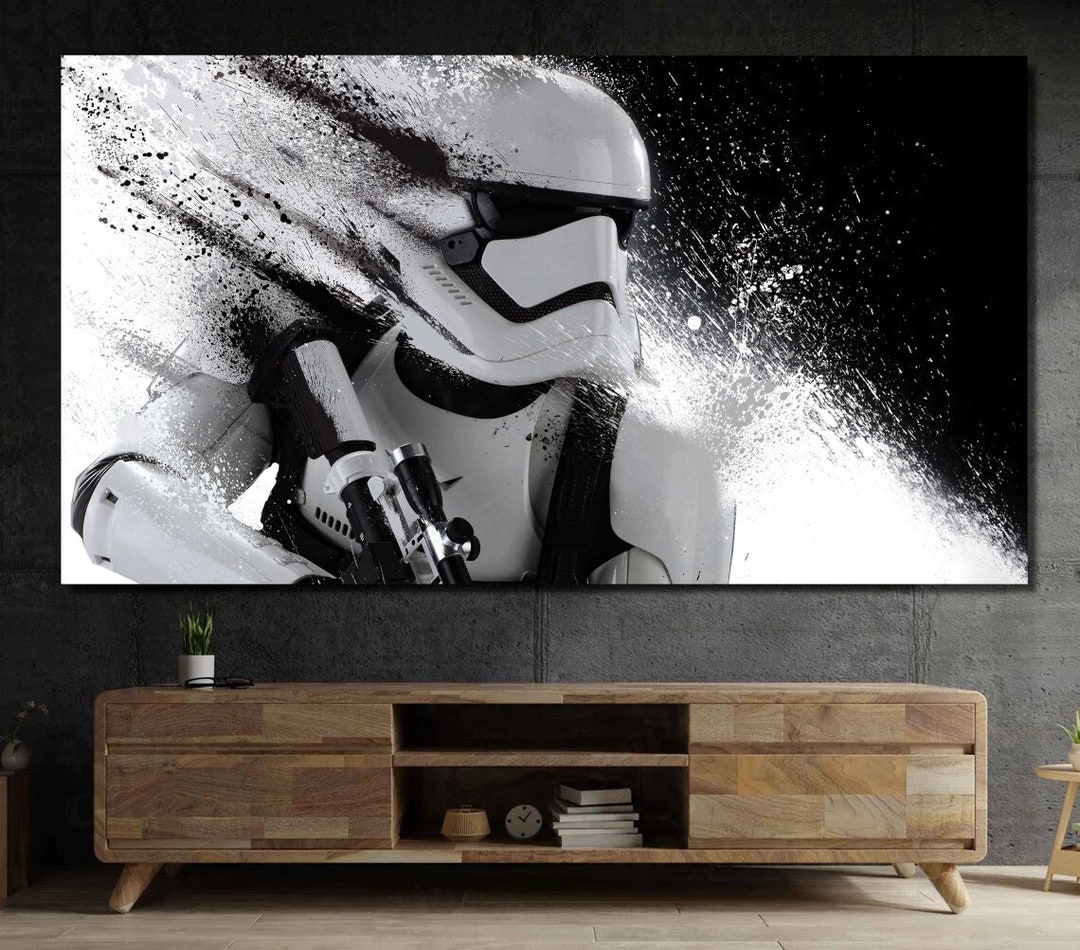 Starwars Stormtrooper Canvas Wall Decor movies Art Canvas Wall Art ...