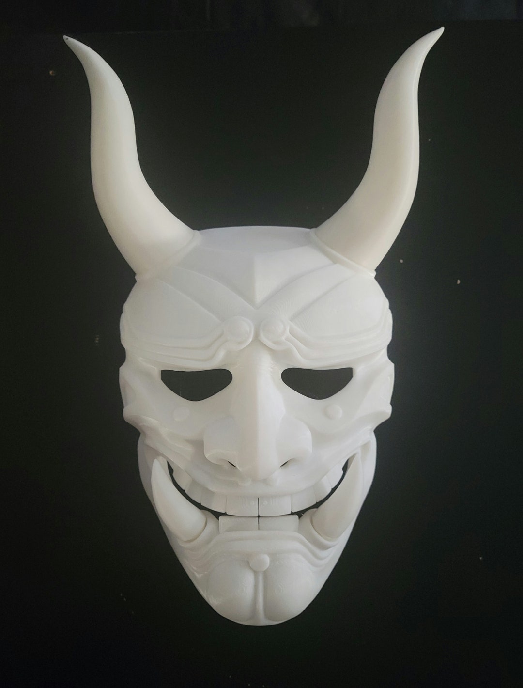 White Death Oni Mask | PLA 3D Print - Etsy