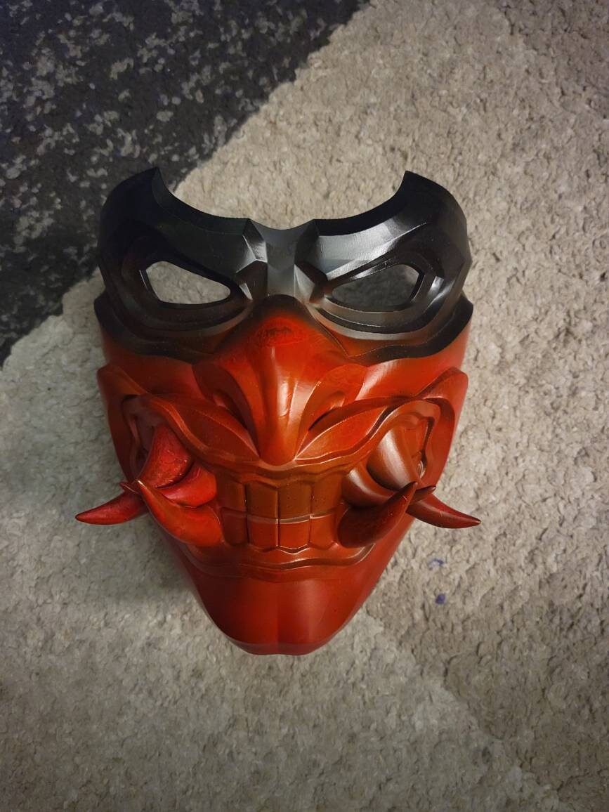 Oni Mask | Resin 3D Print - Etsy