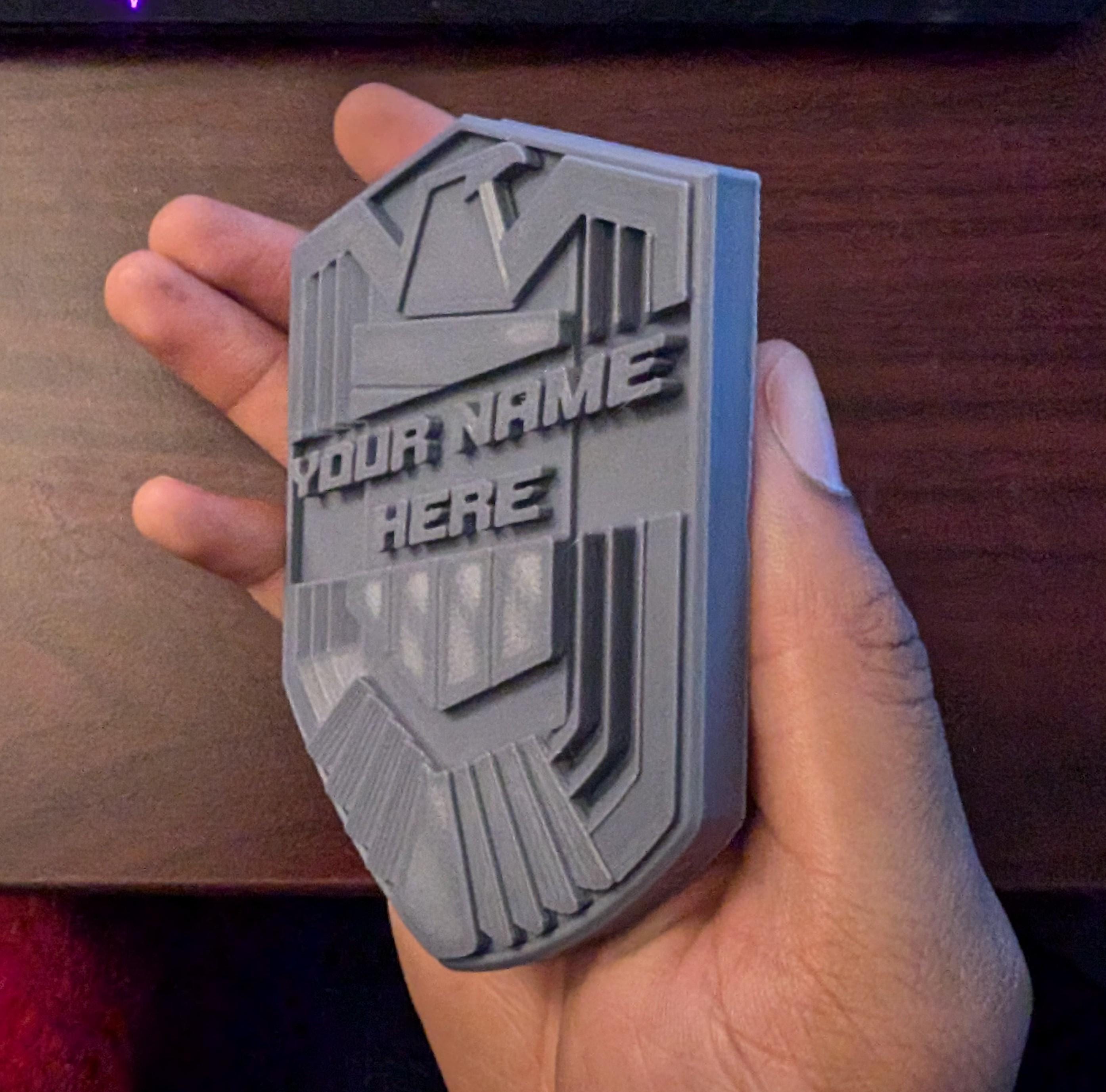 Custom Judge Badge | PLA 3D Print - Etsy