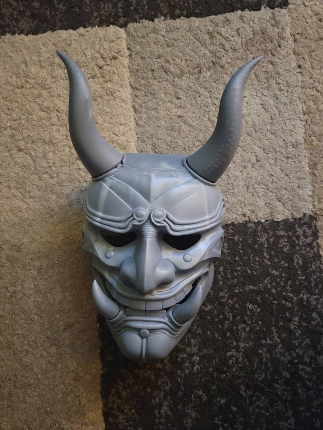 White Death Oni Mask Resin 3D Print - Etsy