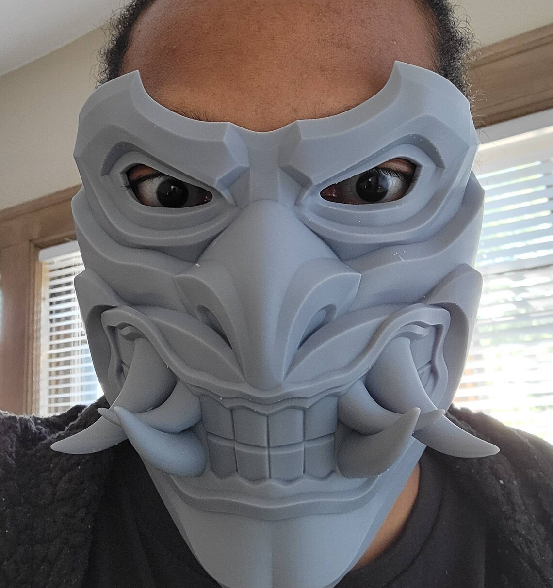 Oni Mask | Resin 3D Print - Etsy