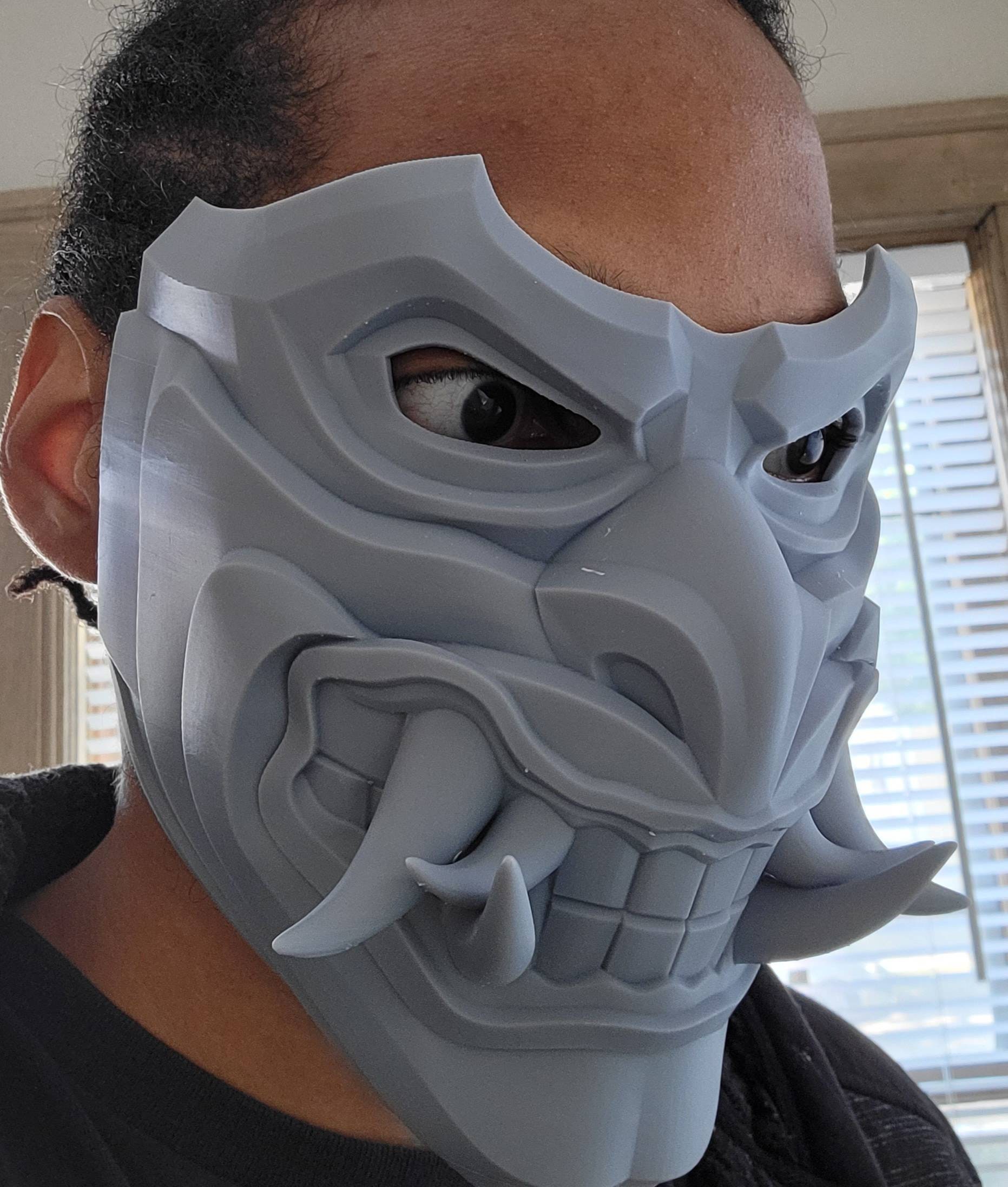 Oni Mask | Resin 3D Print - Etsy