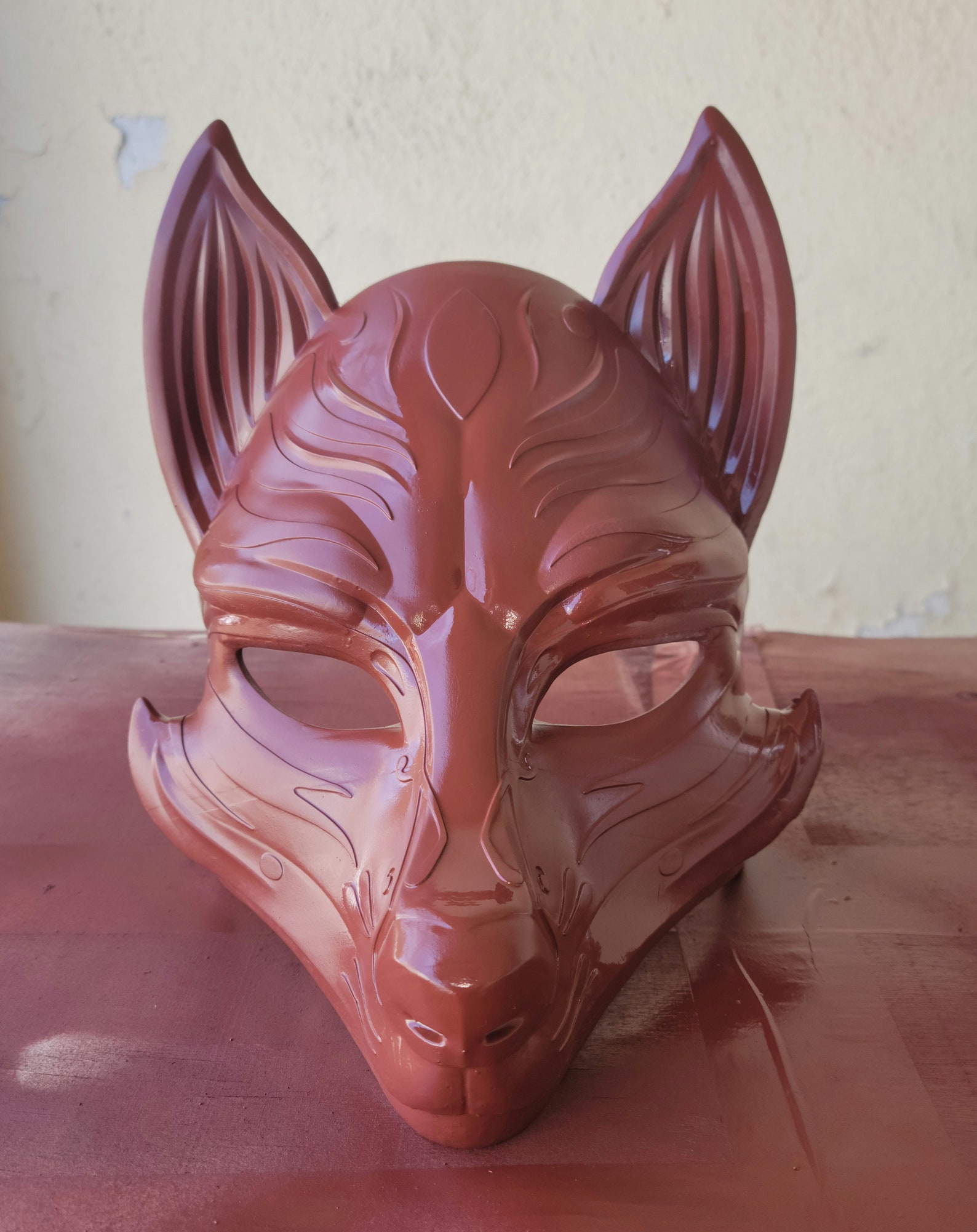 Kitsune Oni Mask - Etsy
