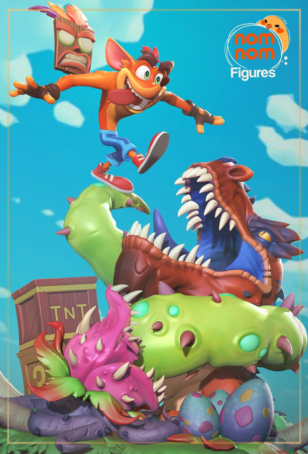 Crash Bandicoot - 3D Print - Model Kit - (nom Nom) - Etsy
