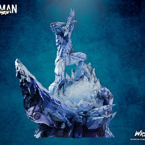 Iceman marvel 3D Printed Model Fan Art. 6th 16th Scale 415mm to 155mm ...