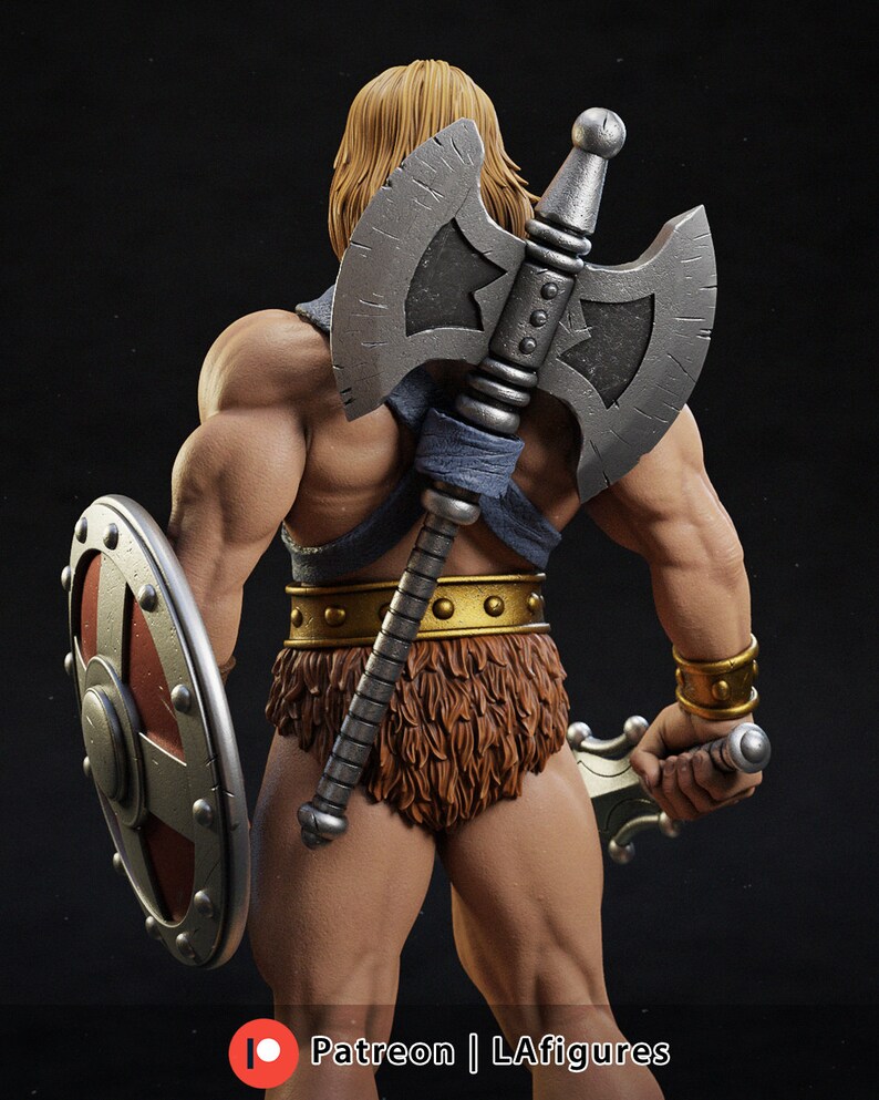 He-man Statue fan Art 10 or 12 Scale 220mm 3D Print - Etsy UK