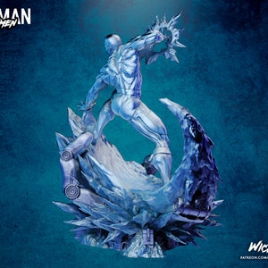 Iceman marvel 3D Printed Model Fan Art. 6th 16th Scale 415mm to 155mm ...