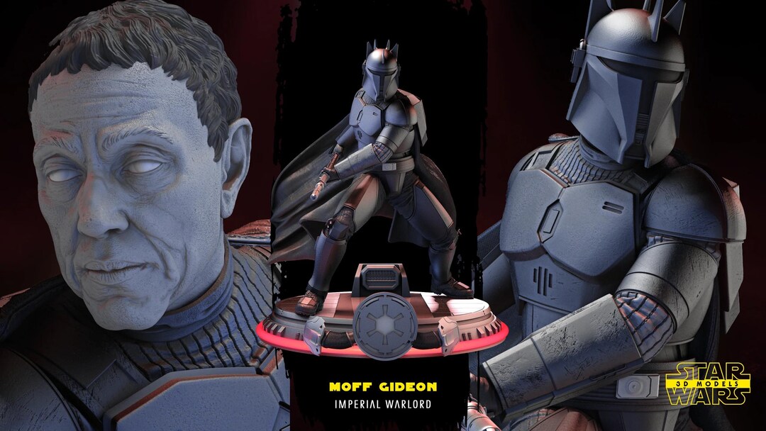 Moff Gideon Sculpture (fan Art) Star Wars - 1:6 or 112 Scale (310mm or ...