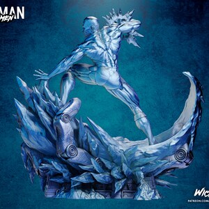 Iceman marvel 3D Printed Model Fan Art. 6th 16th Scale 415mm to 155mm ...