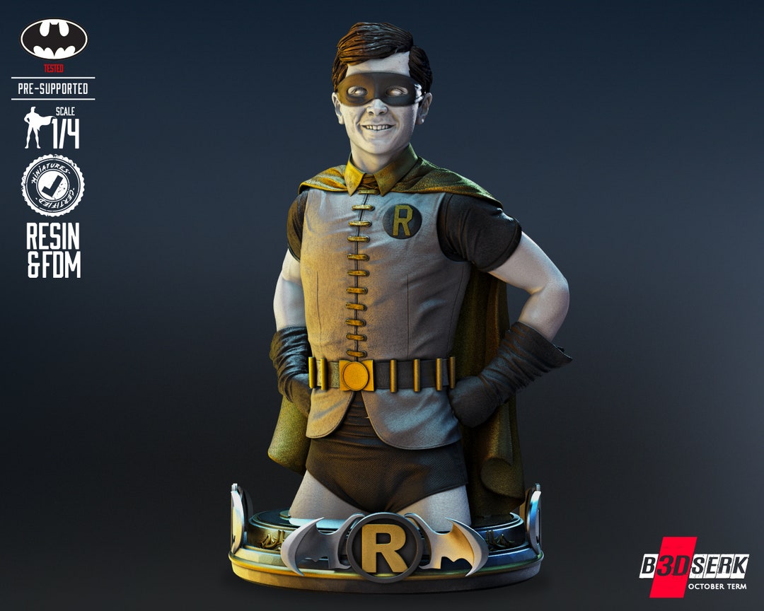 Batman Robin Burt Ward Version Bust 4th / 8th Scale Bust Model Kit - Etsy
